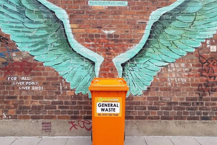 orange bin